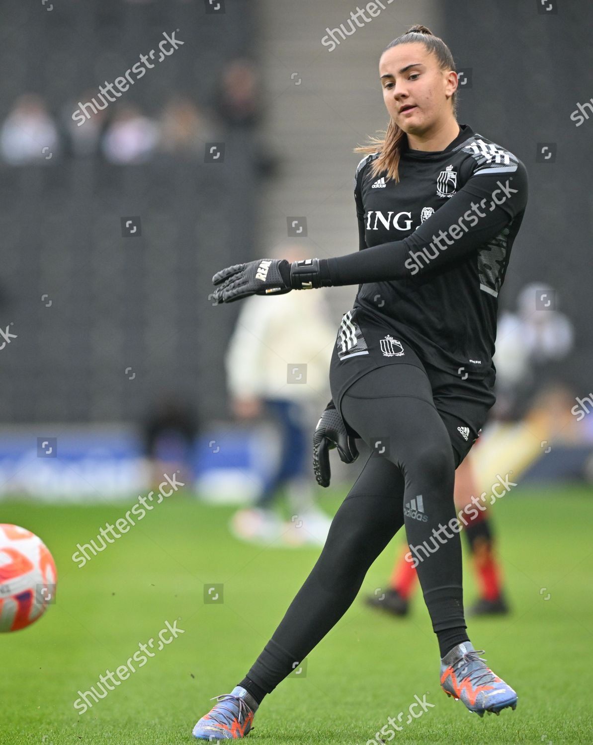 Belgiums Goalkeeper Femke Bastiaen Pictured Warm Editorial Stock Photo - Stock Image | Shutterstock