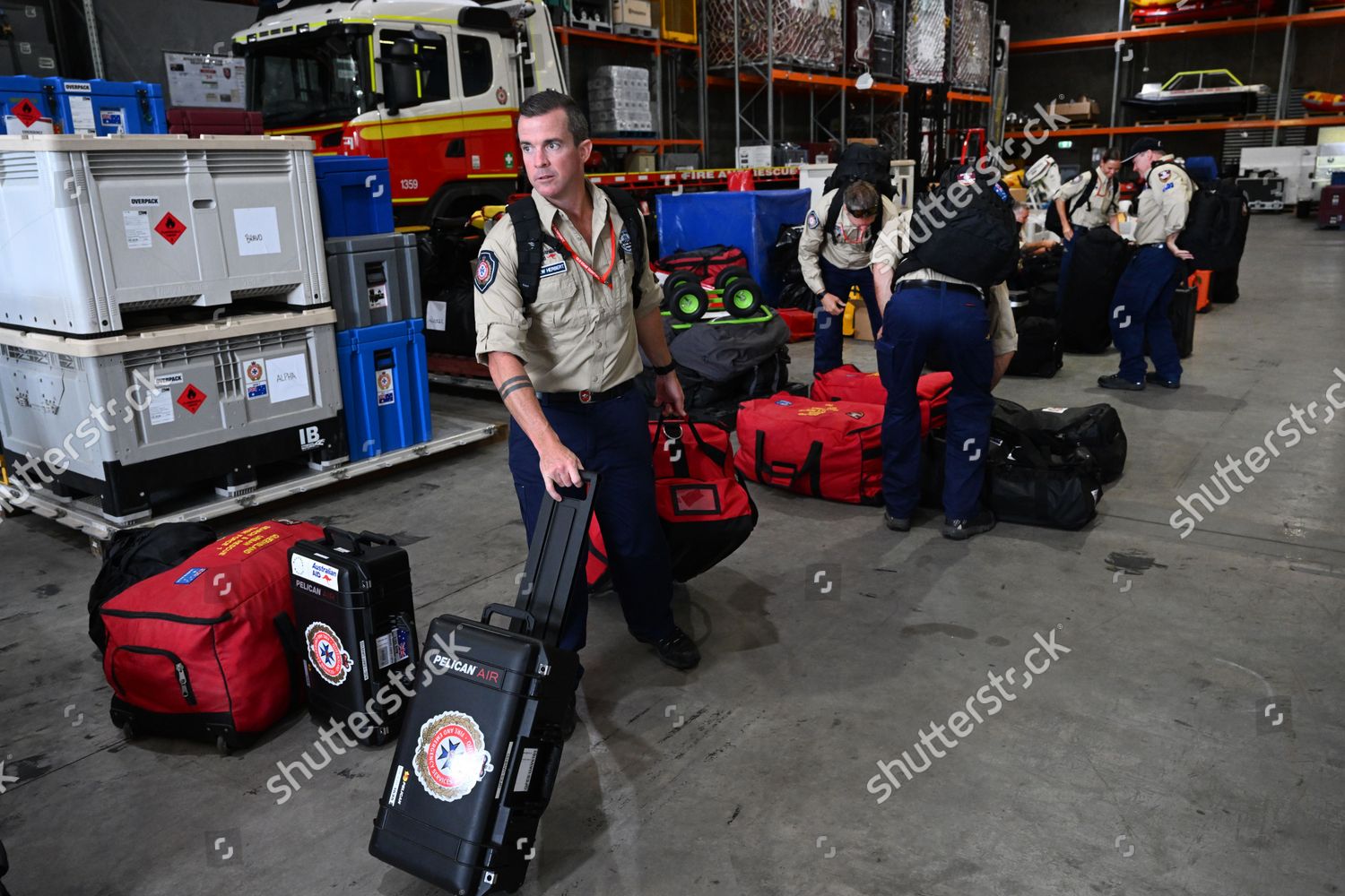 Members Queensland Fire Emergency Services Qfes Editorial Stock Photo ...