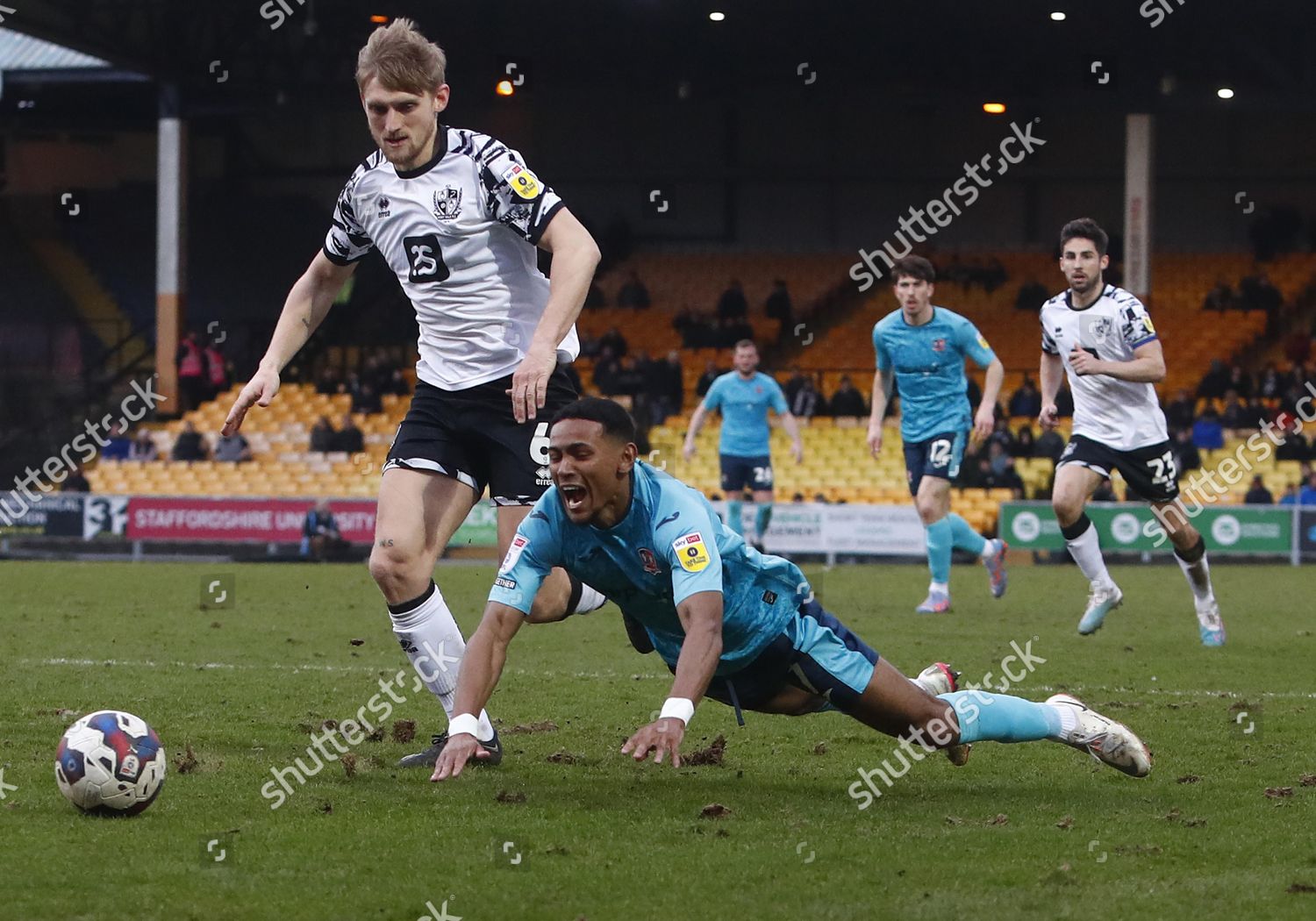 Exeter City Player Demetri Mitchell Goes Editorial Stock Photo - Stock ...