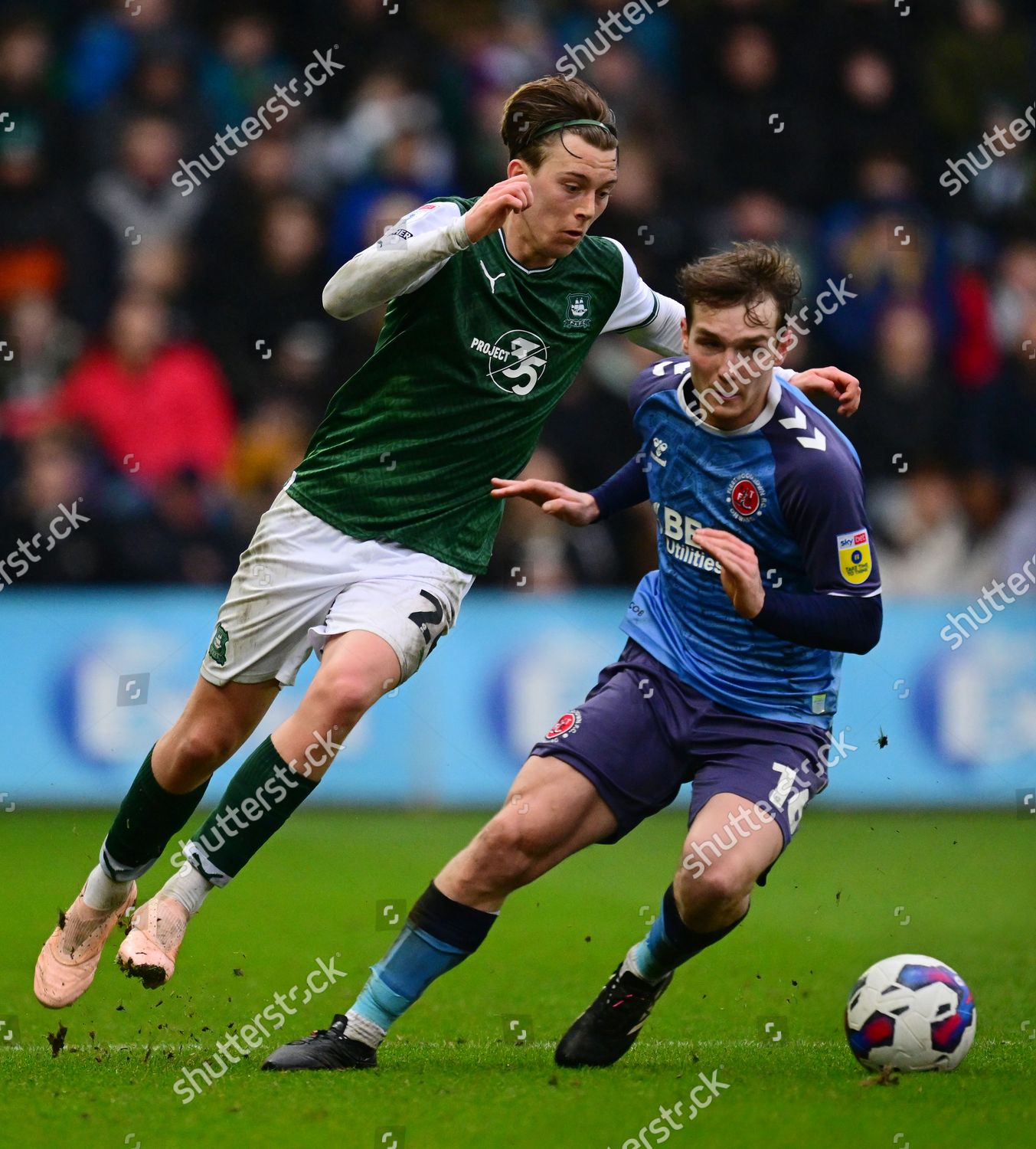 Callum Wright Plymouth Argyle Battles Ball Editorial Stock Photo ...