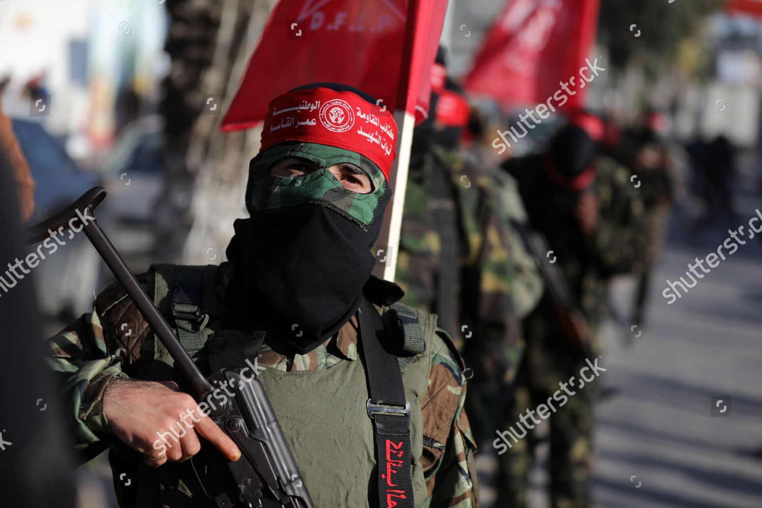 Fighters Democratic Front Liberation Palestine Dflp Editorial Stock ...