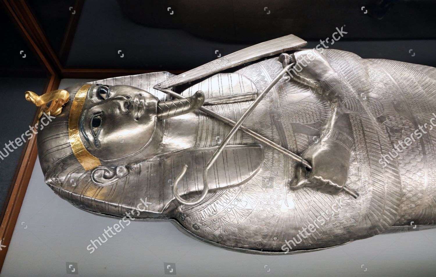 Silver Coffin Psusennes Displayed Egyptian Museum Editorial Stock Photo ...