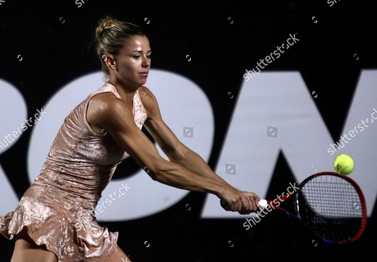 Camila Giorgi Italy Action Against Mayar Editorial Stock Photo - Stock ...