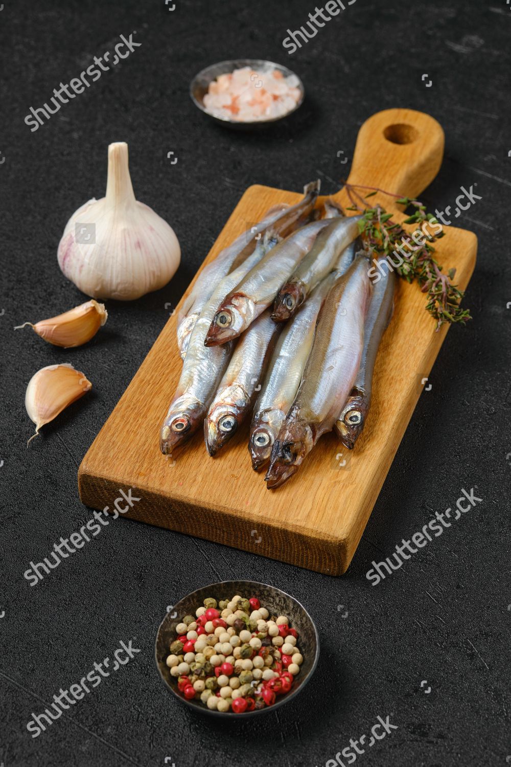 Pile Fresh Raw Frozen Capelin Editorial Stock Photo - Stock Image | Shutterstock