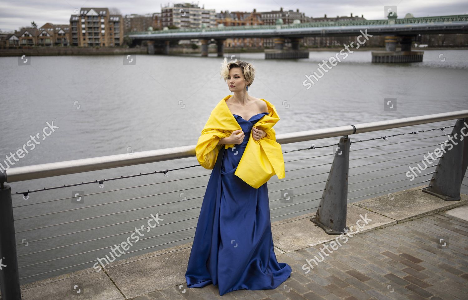 Ukrainian Singer Maryana Bodnar Poses Wearing Editorial Stock Photo ...