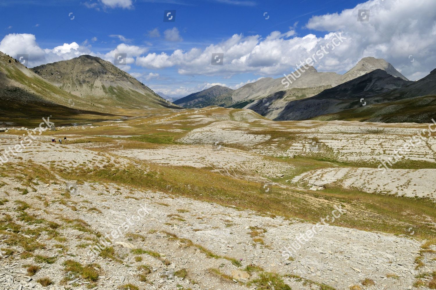View Over Alpine Plateau Near Lacs Editorial Stock Photo - Stock Image ...