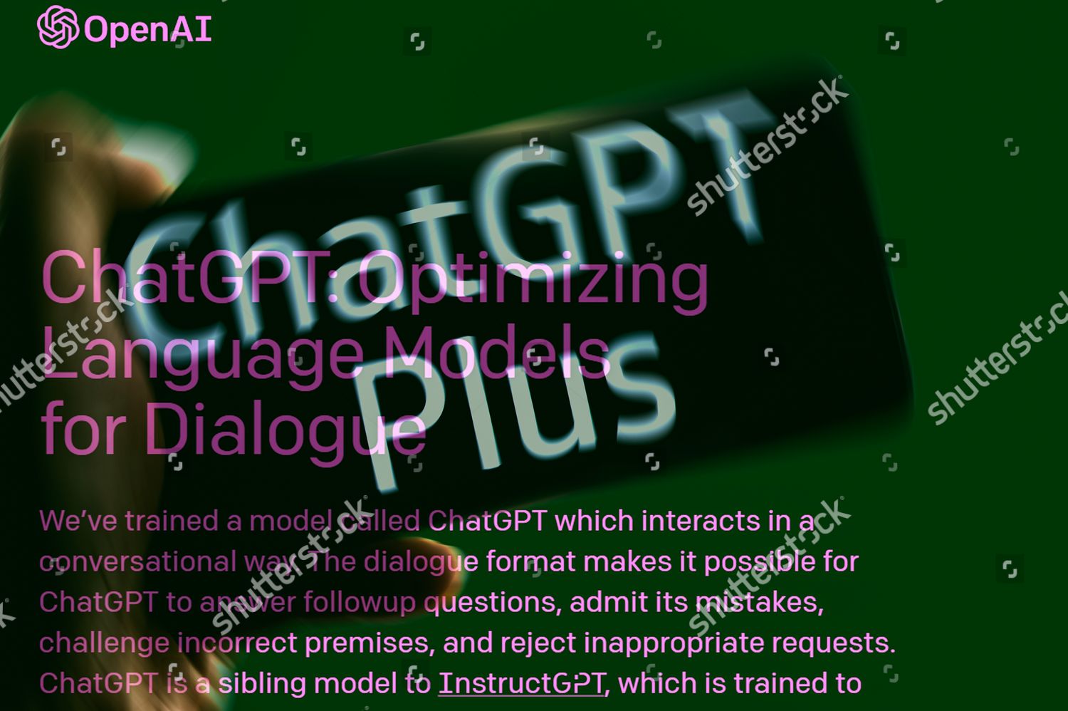 Openai Web Page Displayed On Screen Editorial Stock Photo - Stock Image ...