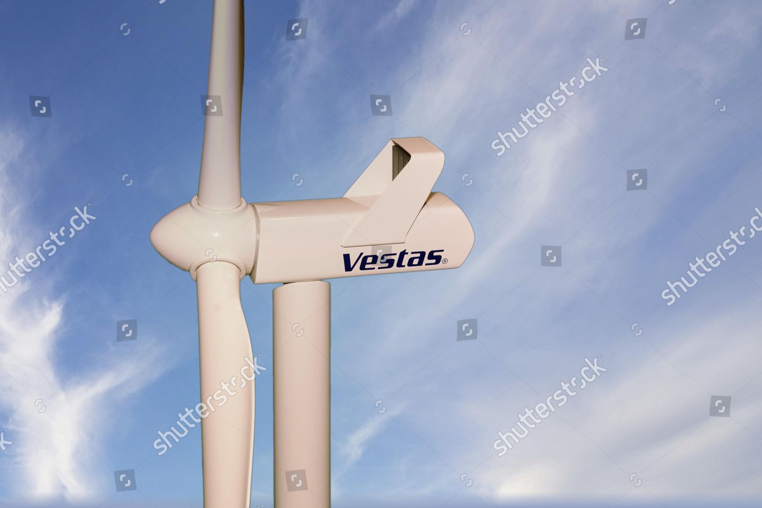 Logo Vestas Wind Turbine Company Background - Foto de stock de ...