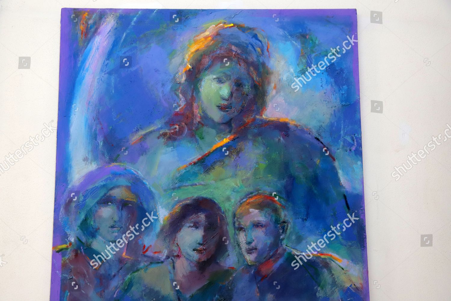 Palestinian Artist Shafiq Radwan 82 Paints Editorial Stock Photo ...
