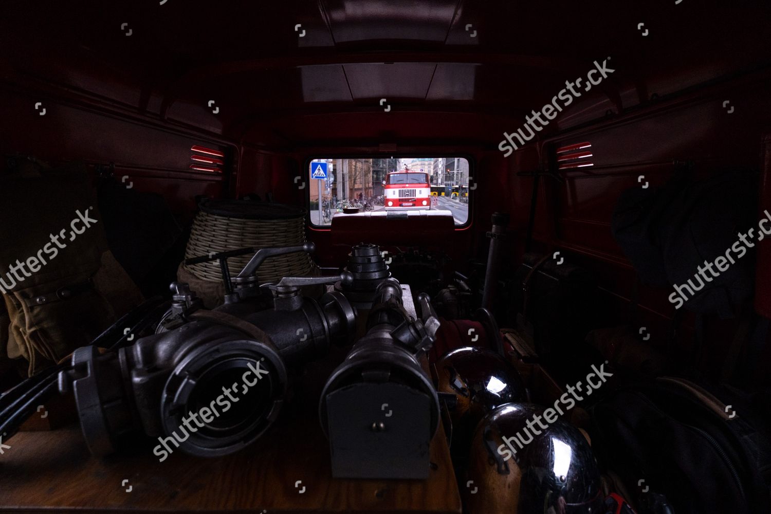 View Through Rear Window Historic Barkas Editorial Stock Photo - Stock ...