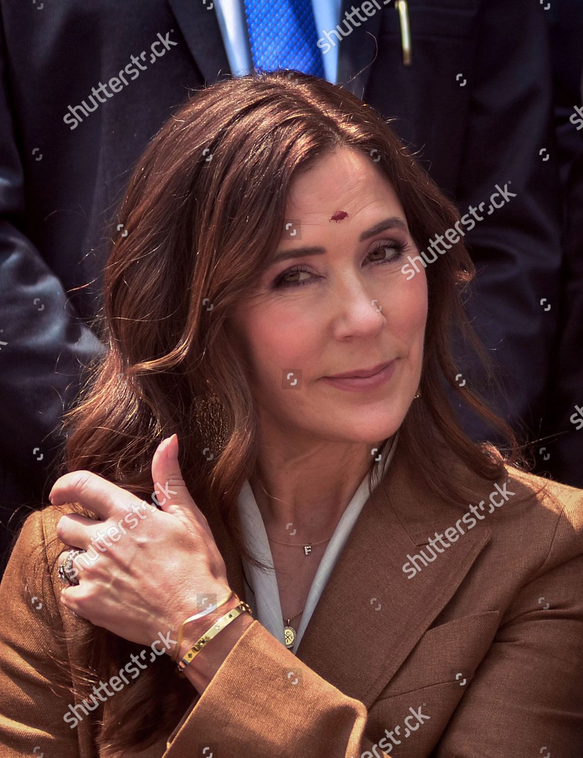 Denmarks Crown Princess Mary Has Bindi Editorial Stock Photo - Stock ...