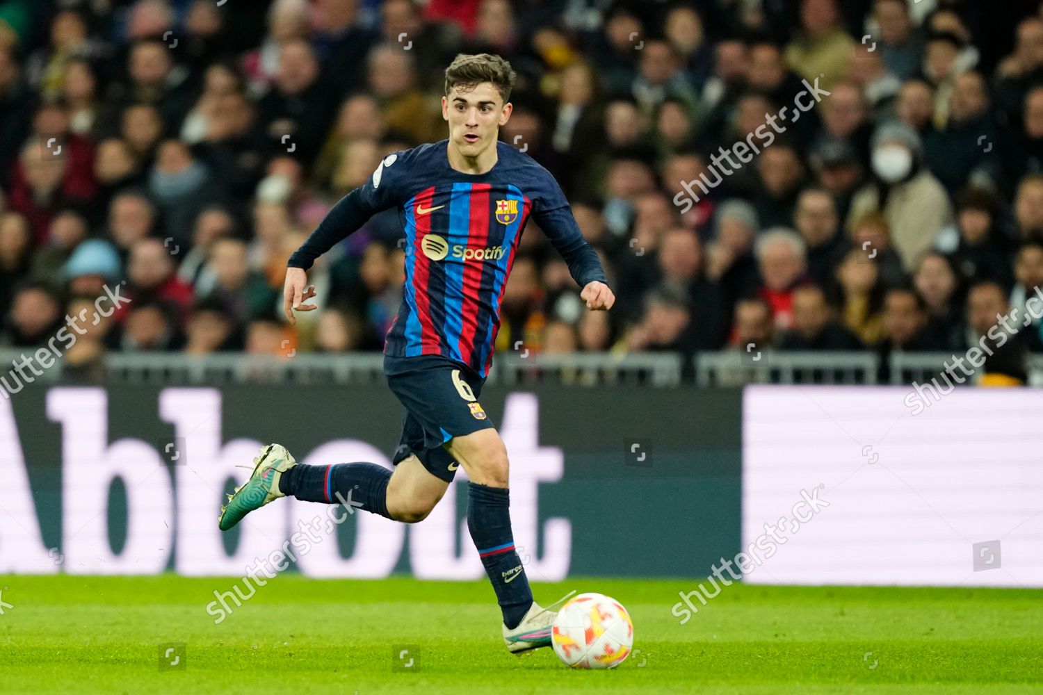 Gavi Central Midfield Barcelona Spain Runs Editorial Stock Photo ...