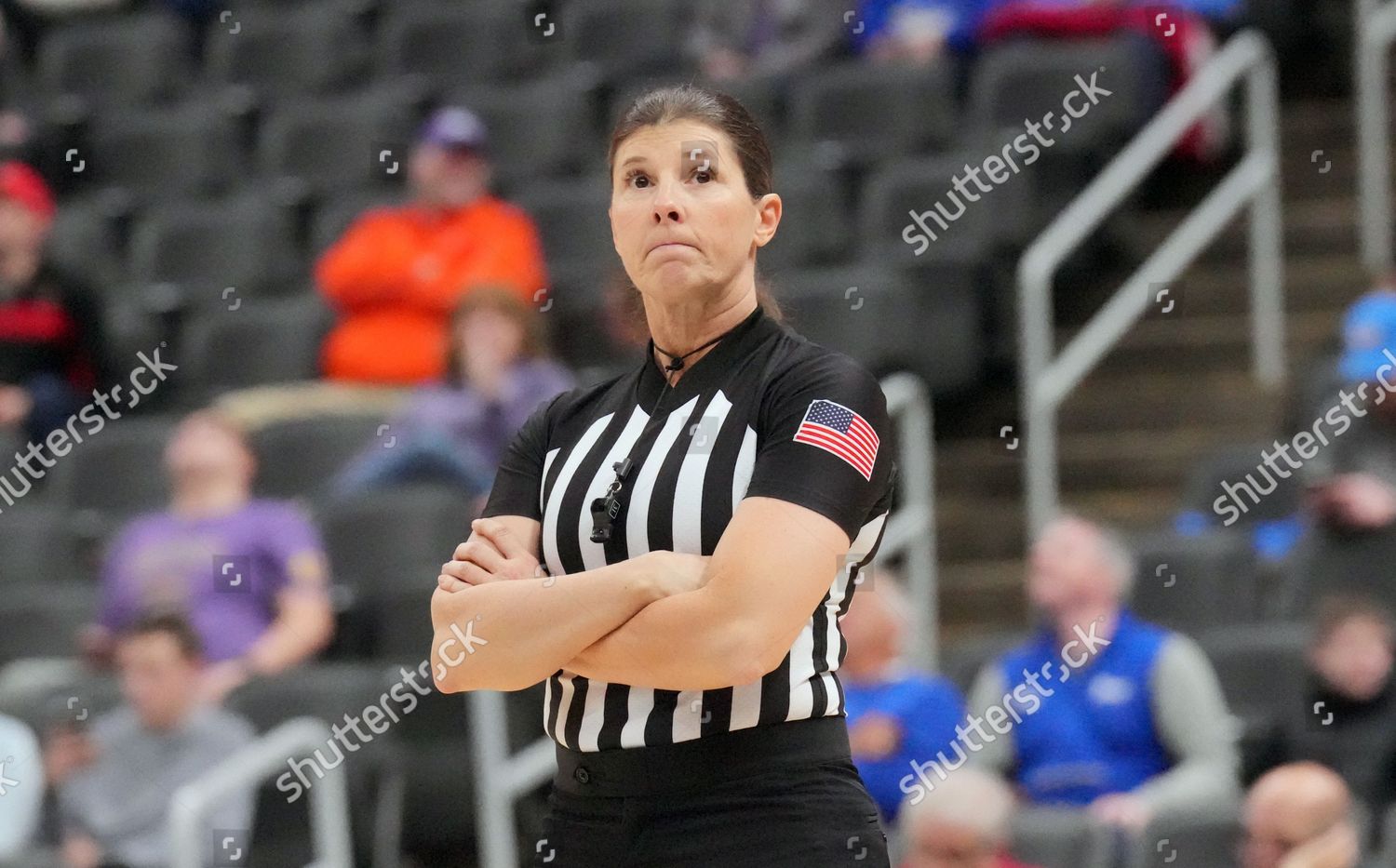 Referee Amy Bonner Looks Around During Editorial Stock Photo - Stock ...