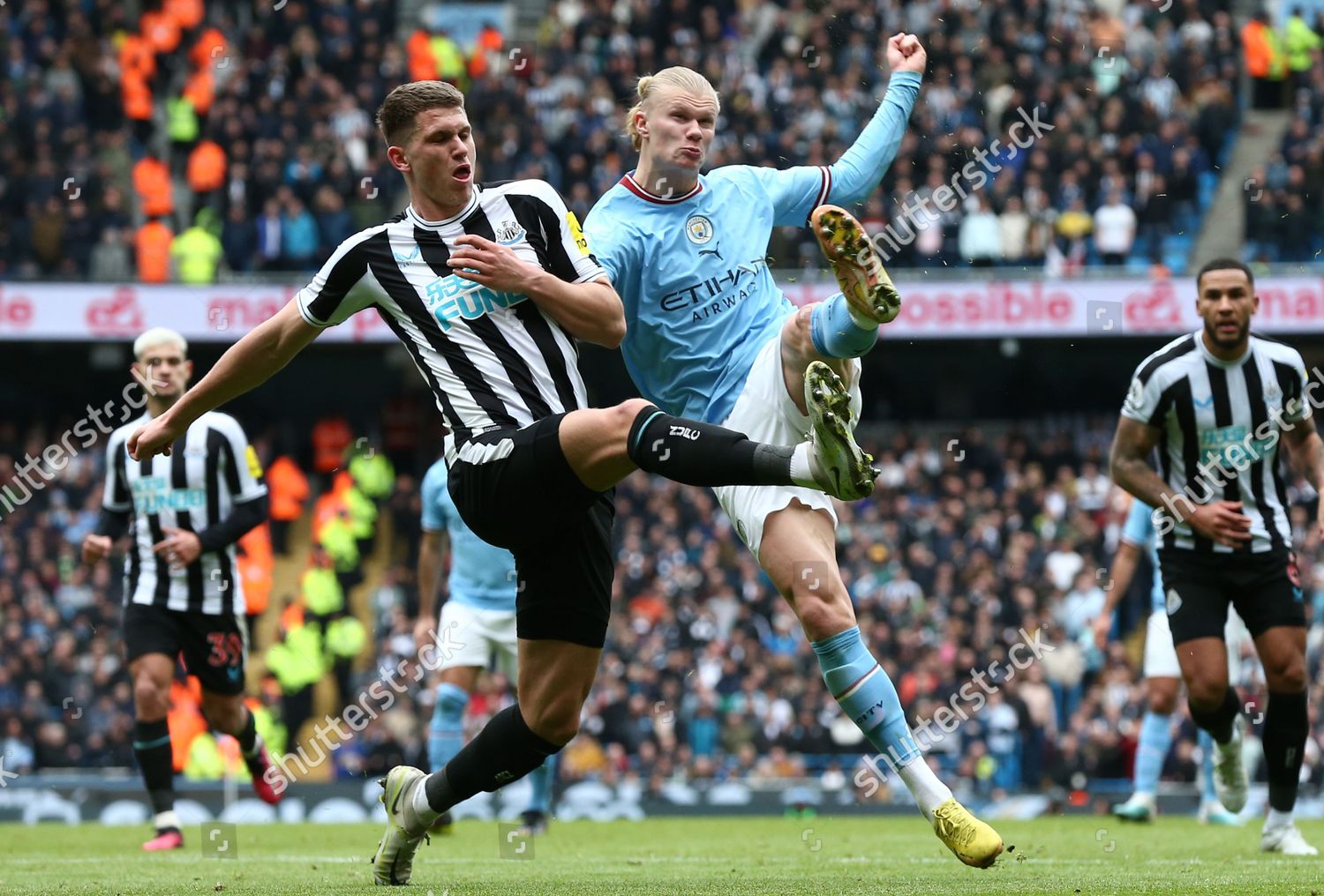 Erling Haaland Manchester City Action Against Editorial Stock Photo ...