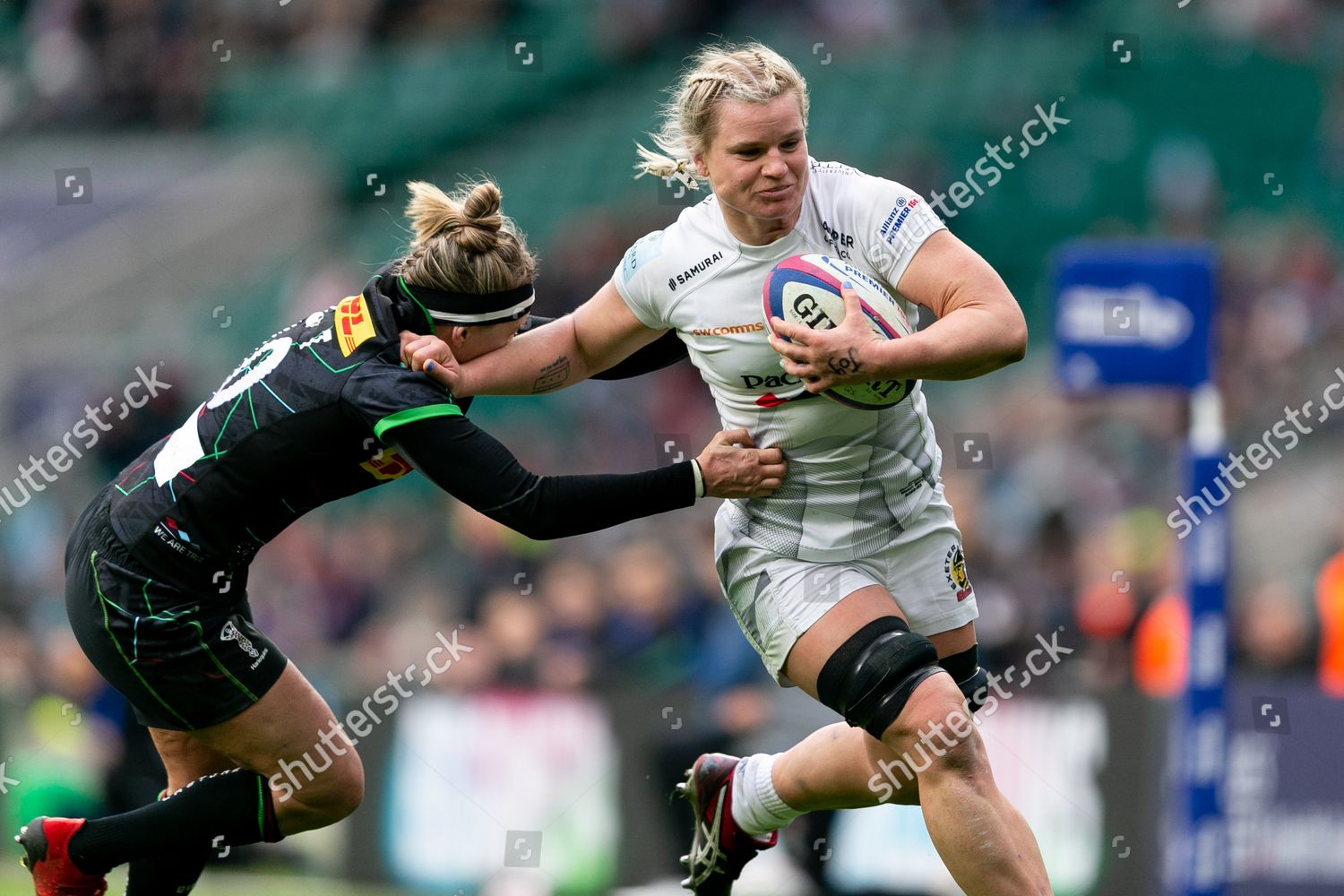 Rachel Johnson Exeter Chiefs Hands Off Editorial Stock Photo - Stock ...