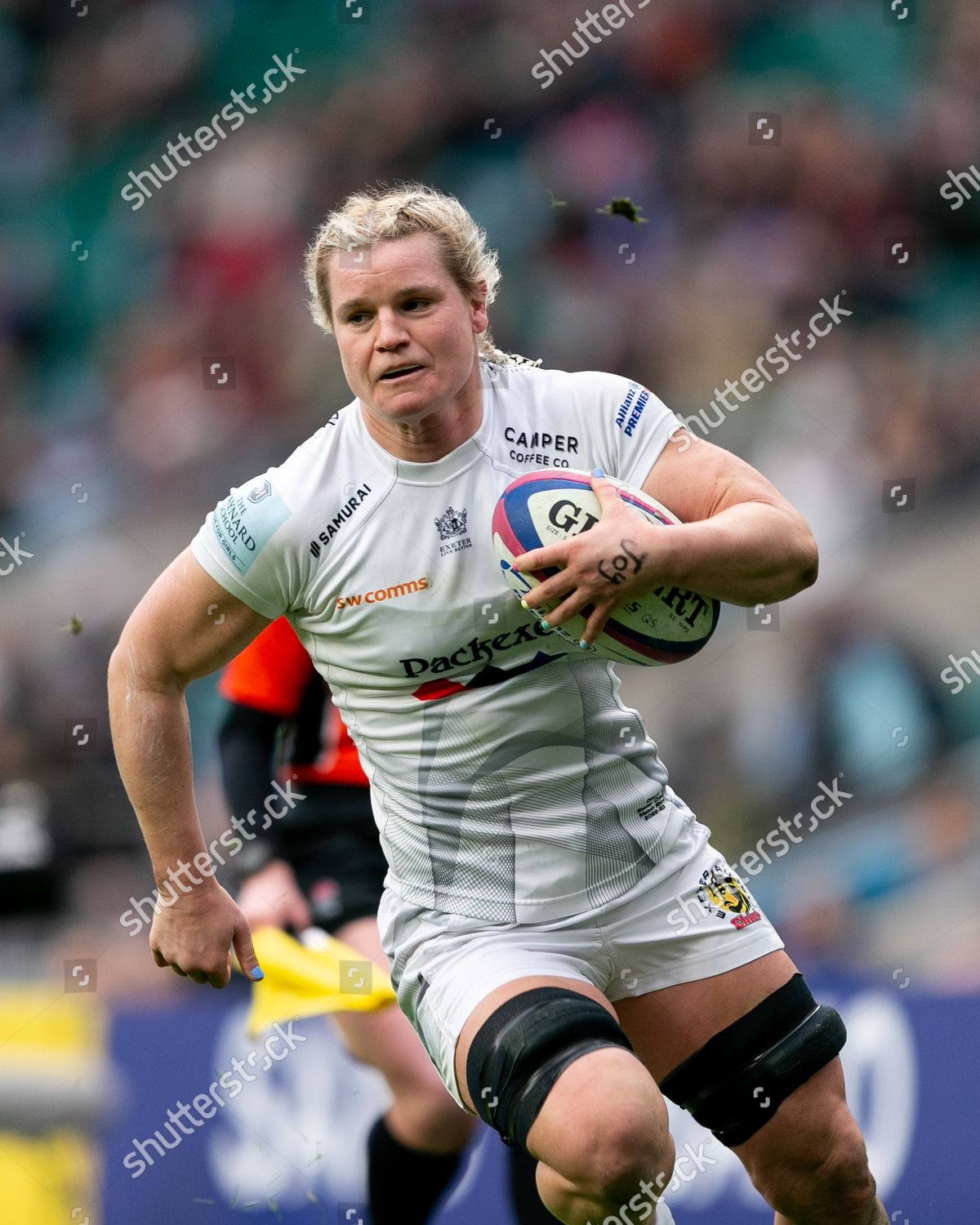 Rachel Johnson Exeter Chiefs Action Editorial Stock Photo - Stock Image ...