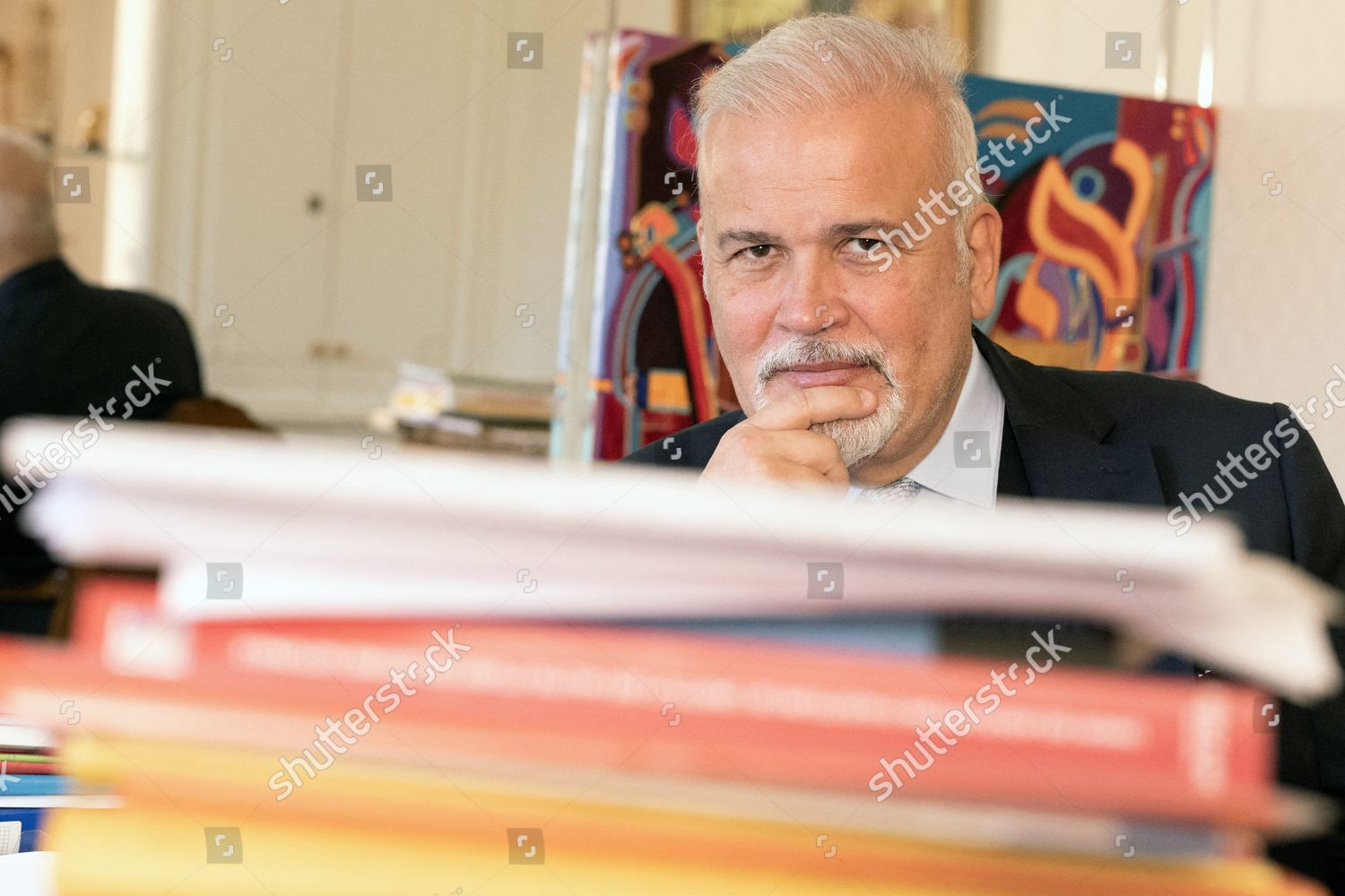 Lawyer Philippe De Veulle Poses During Editorial Stock Photo - Stock ...
