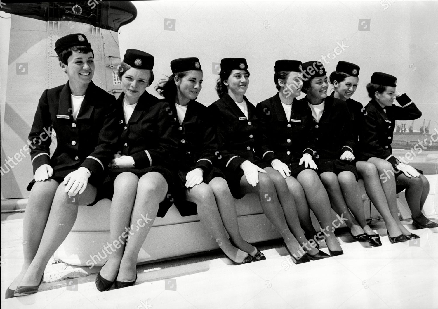 Hovercraft Britain Hostesses 1968 Srn 4 Editorial Stock Photo - Stock ...