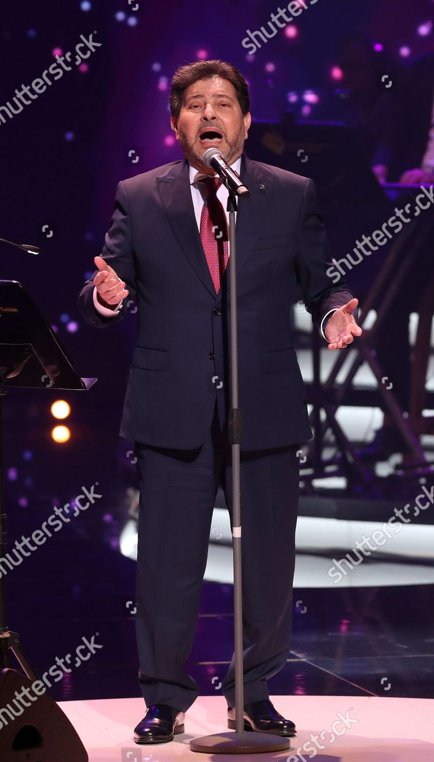 Egyptian Singer Hani Shaker Performs During Editorial Stock Photo ...