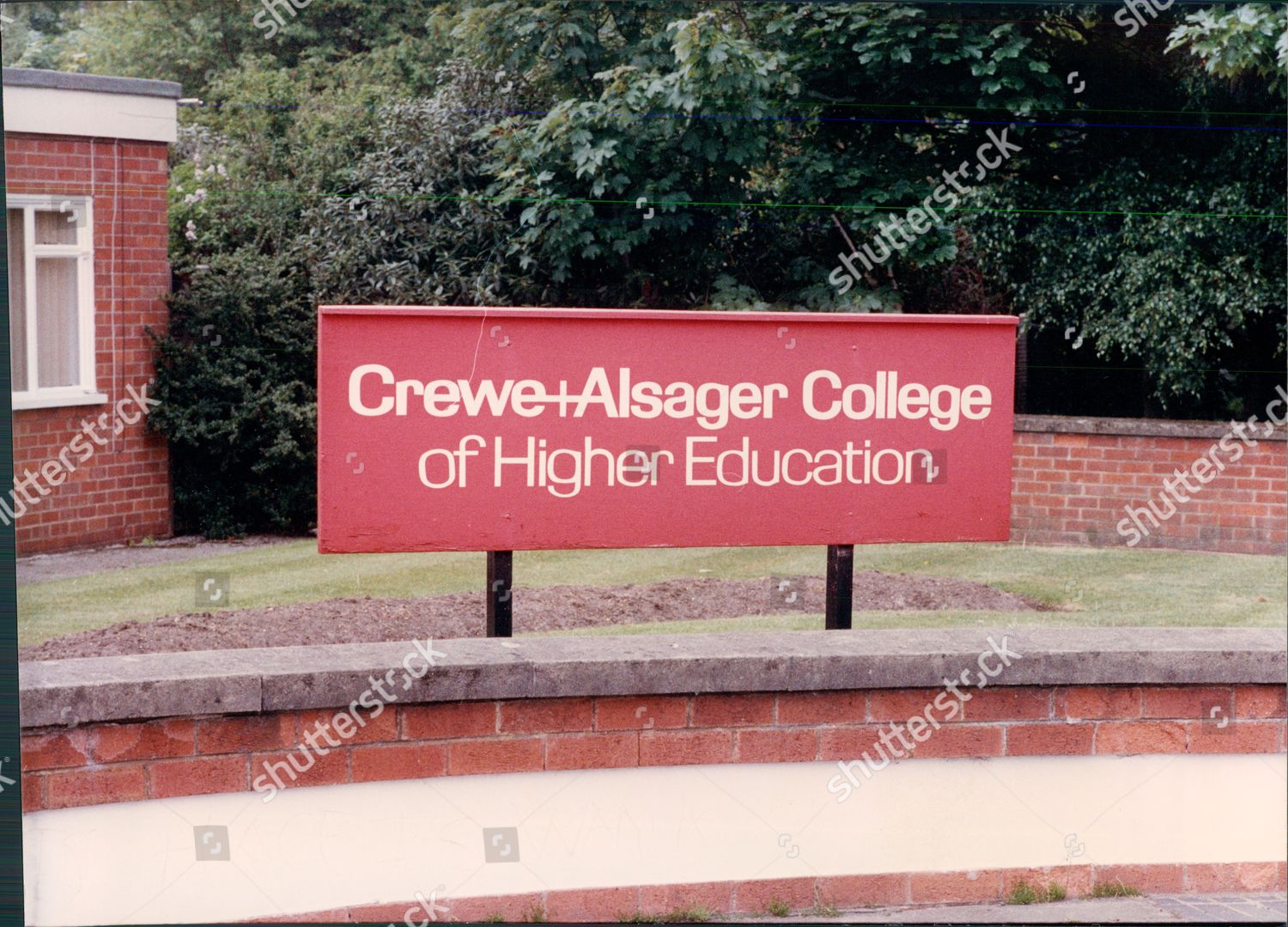 Sign Crewe Alsager College Which Attended Editorial Stock Photo - Stock ...