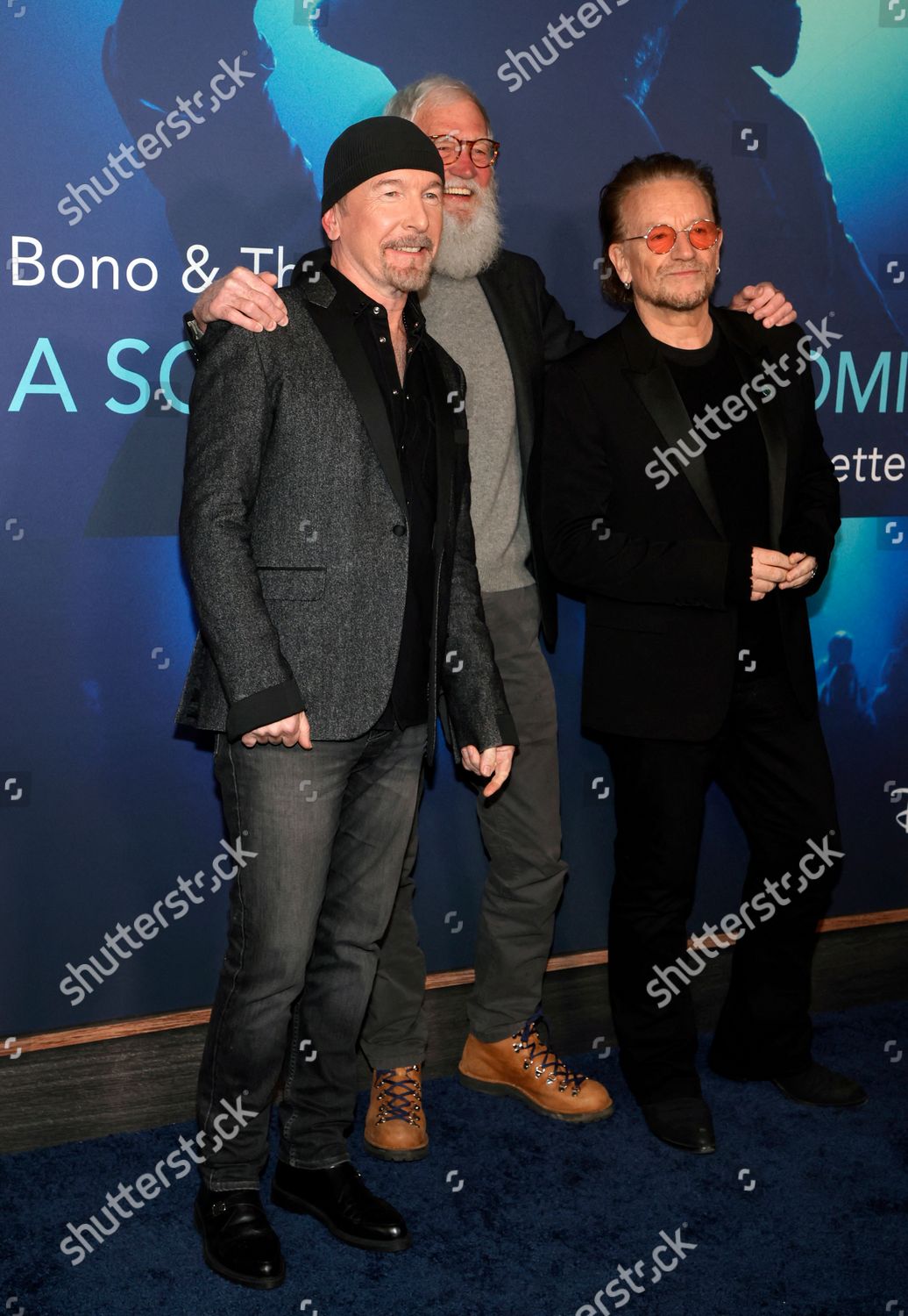 Edge David Letterman Bono Disney Premiere Editorial Stock Photo - Stock ...