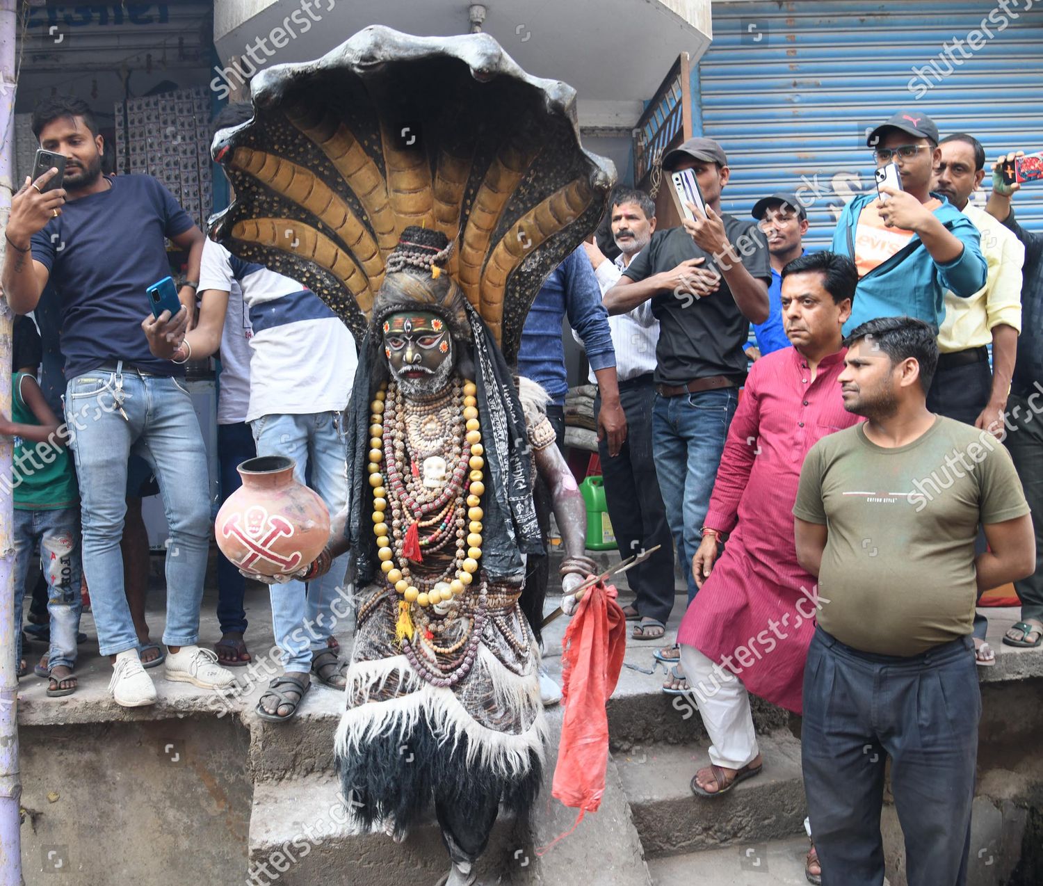 Artists Dress Lord Shiva Performing During Editorial Stock Photo ...