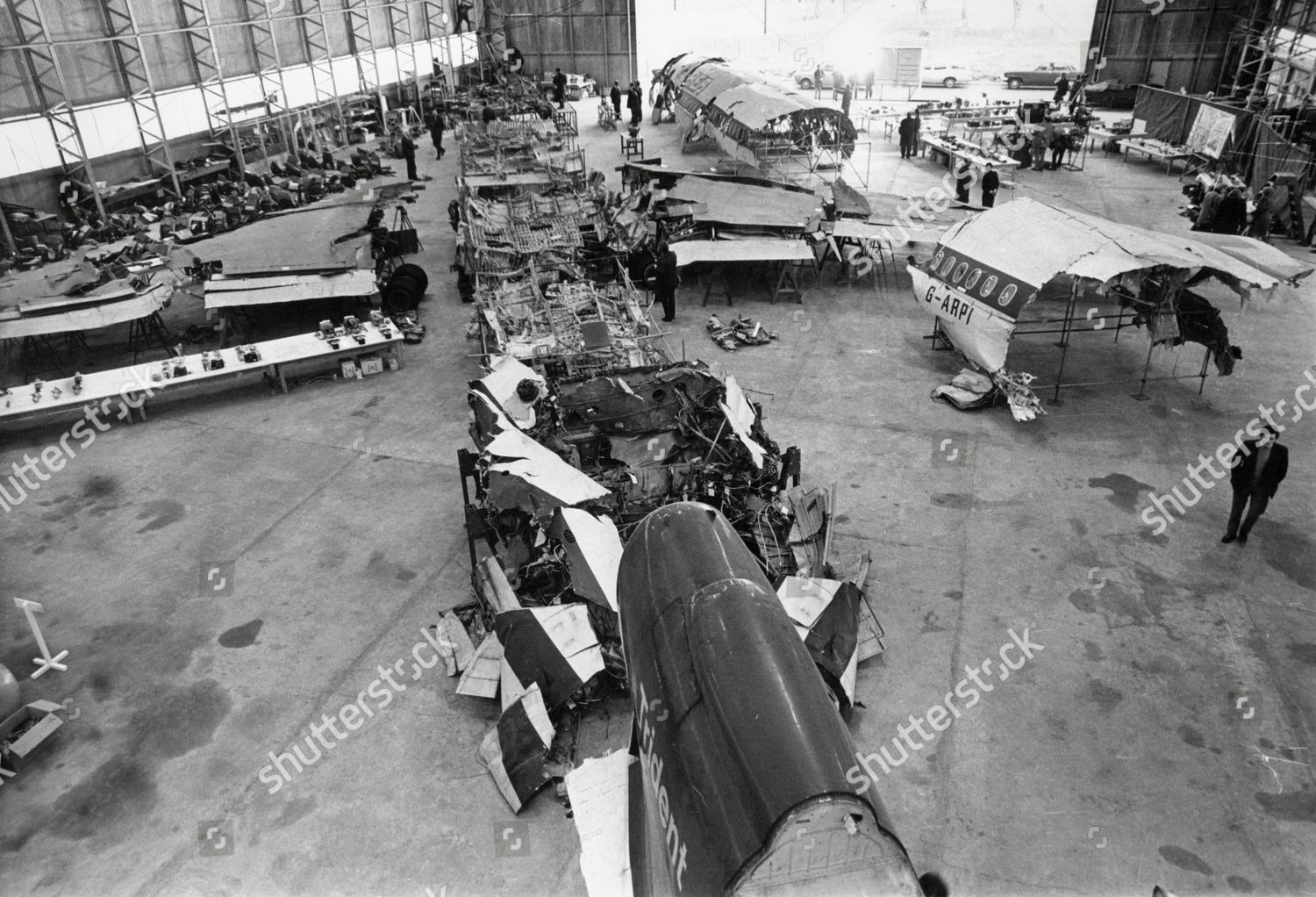 Wreckage Following Bea Trident Garpi Crash Editorial Stock Photo ...