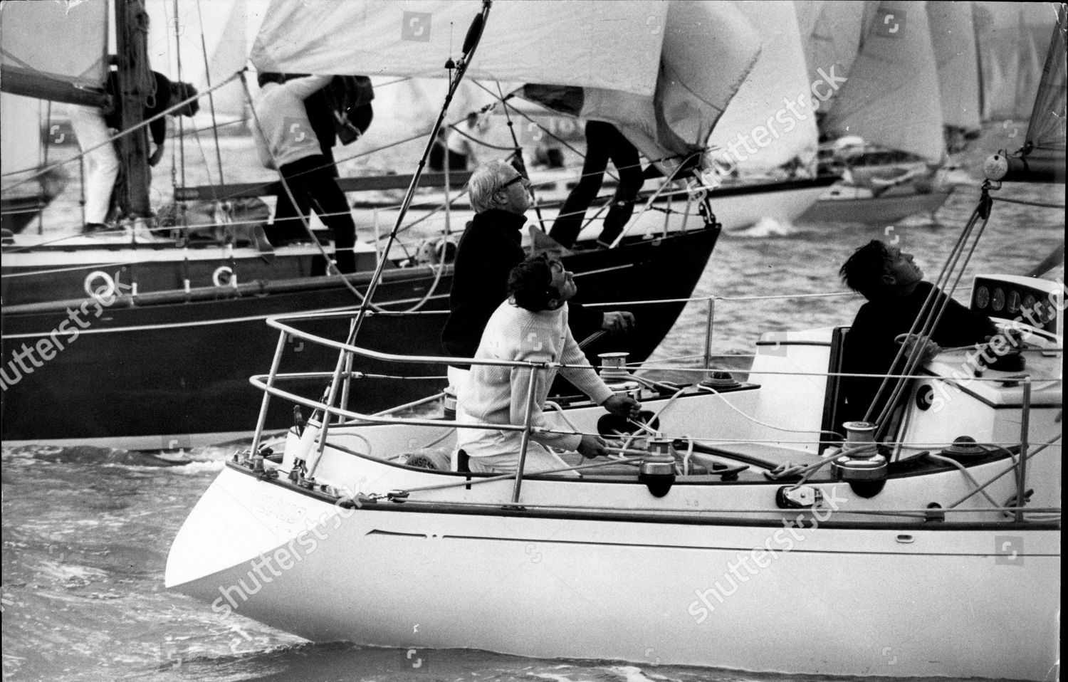 Sir Edward Heath Helm His Yacht Editorial Stock Photo - Stock Image ...
