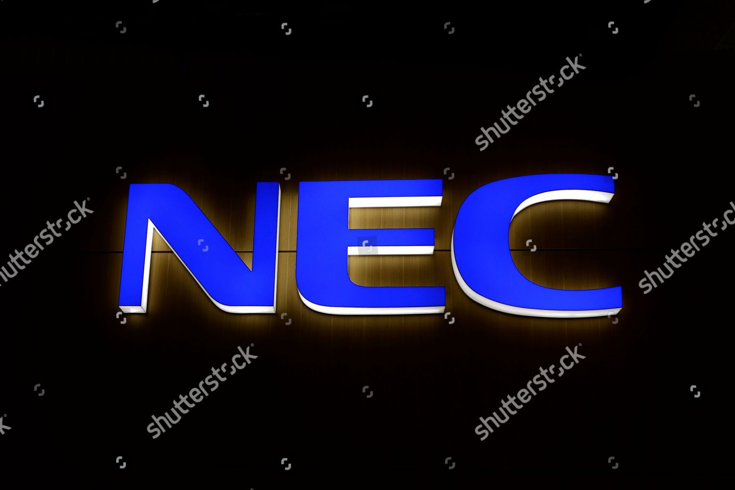 Nec Corporation Logo Japanese Multinational Information Editorial Stock Photo - Stock Image ...