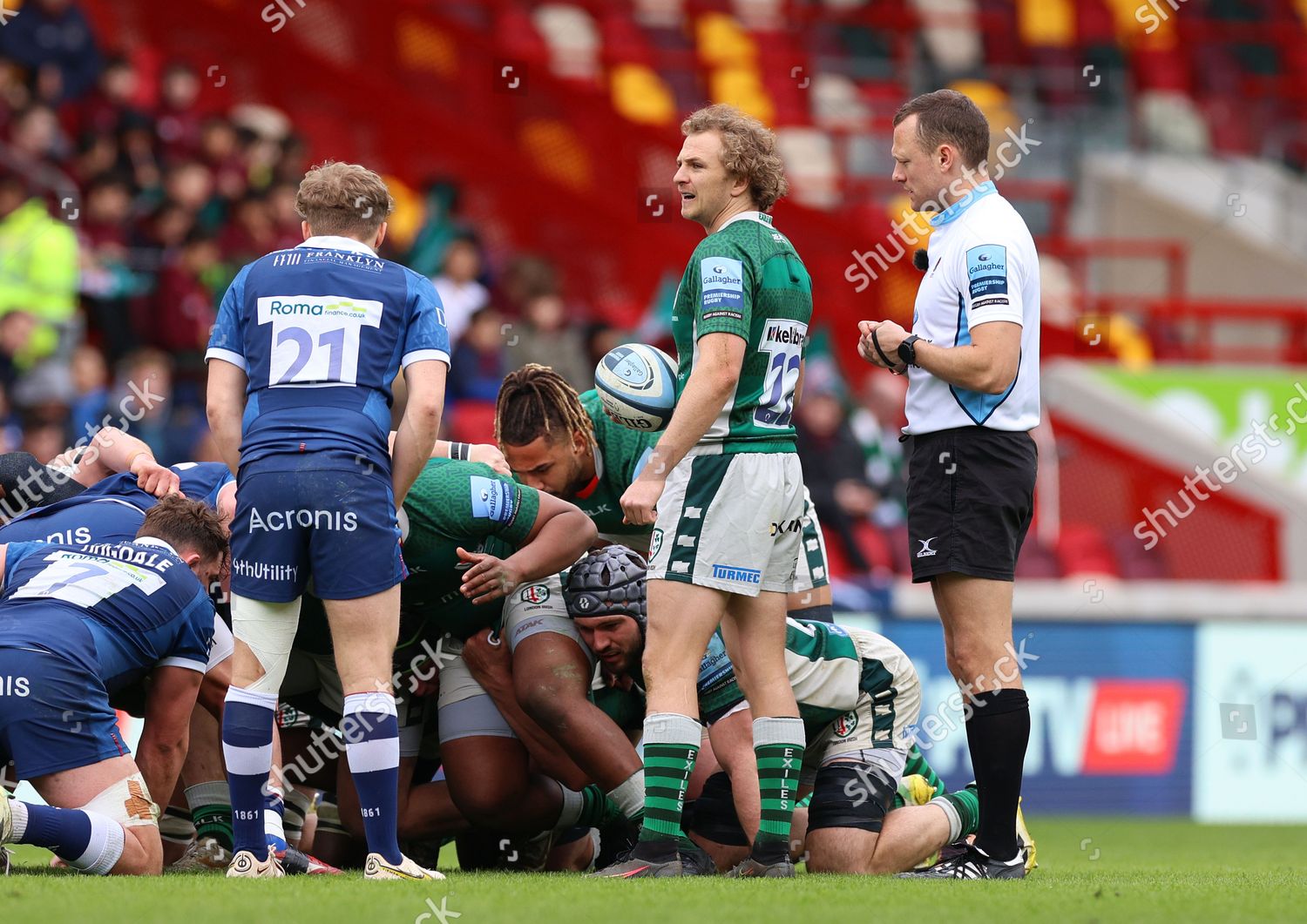 Joe Powell London Irish Prepares Scrum Editorial Stock Photo - Stock ...