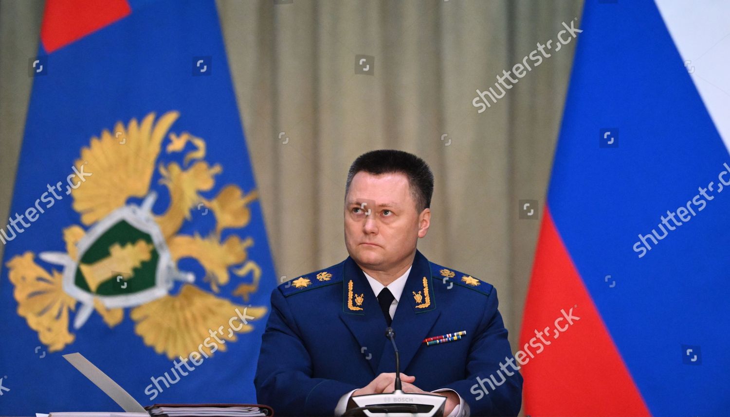 Prosecutor General Igor Krasnov Attends Expanded Editorial Stock Photo ...