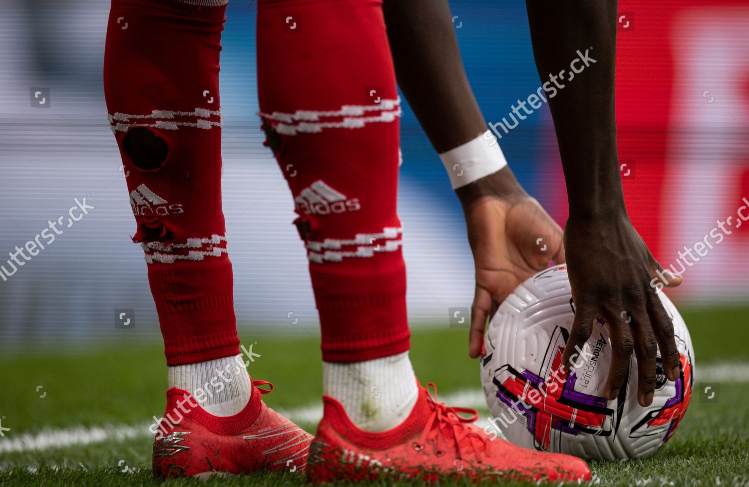 Bukayo Saka Arsenal Holes Cut Into Editorial Stock Photo - Stock Image ...