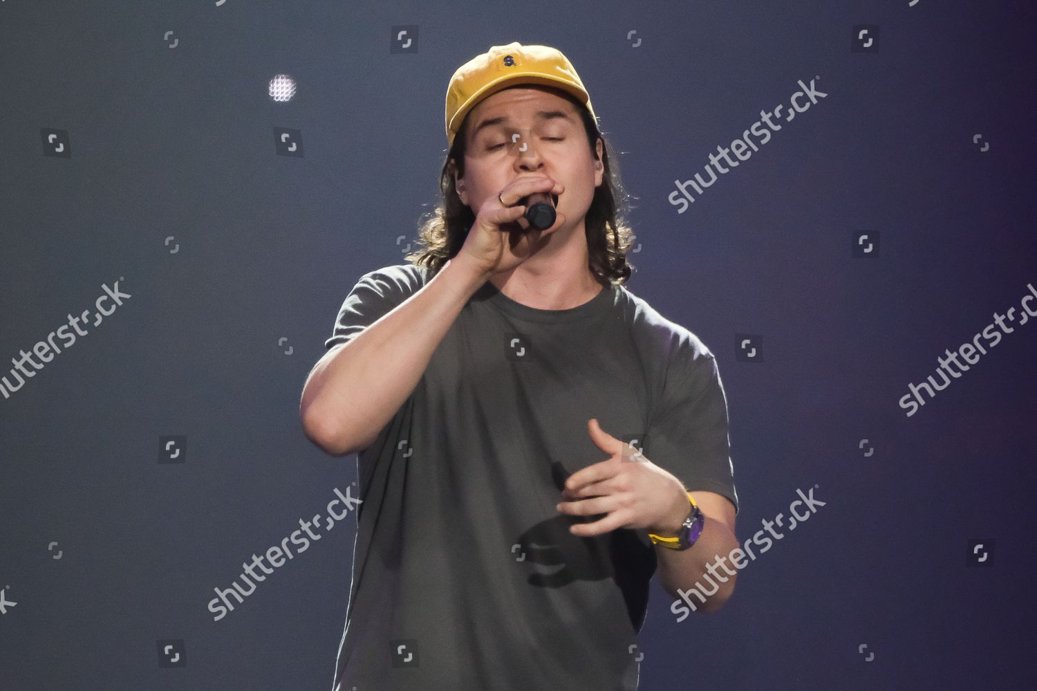 Singer Lukas Graham Performs During Cadena Editorial Stock Photo ...