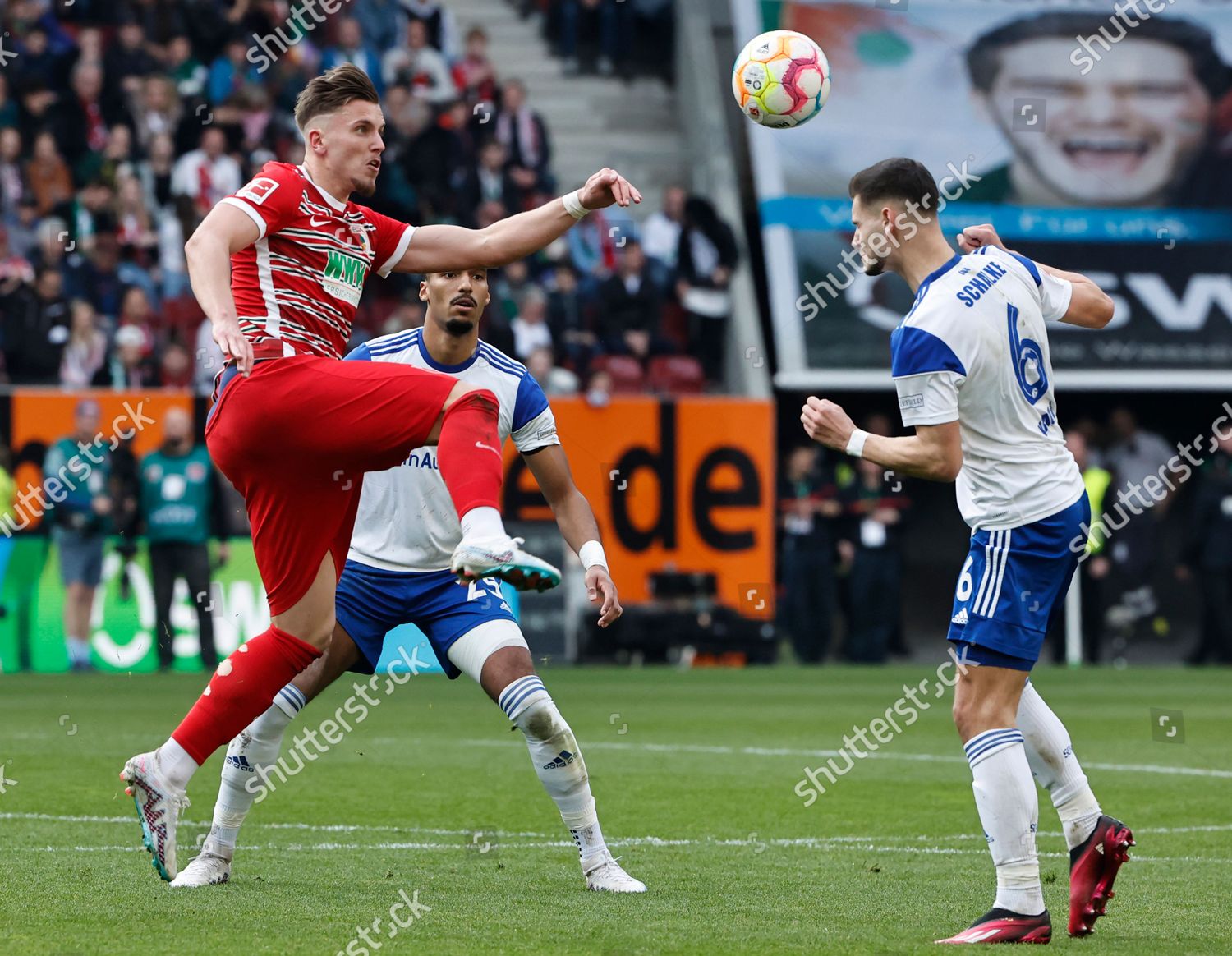Ermedin Demirovic Front L Augsburg Vies Editorial Stock Photo - Stock ...