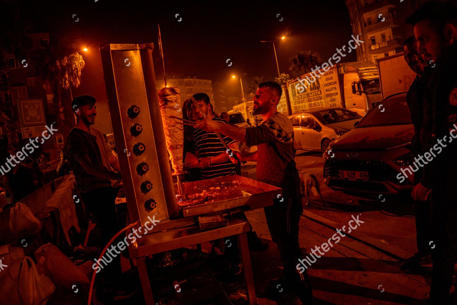 Volunteer Restaurant Workers Offered Doner Kebab Editorial Stock Photo ...