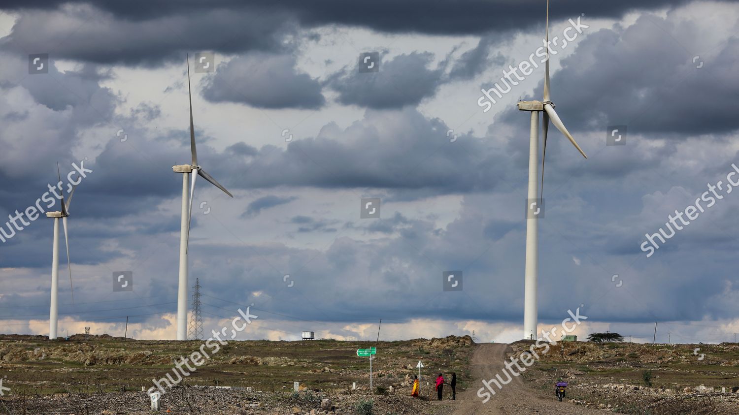 Wind Turbines Stand Kipeto Wind Power Editorial Stock Photo - Stock ...