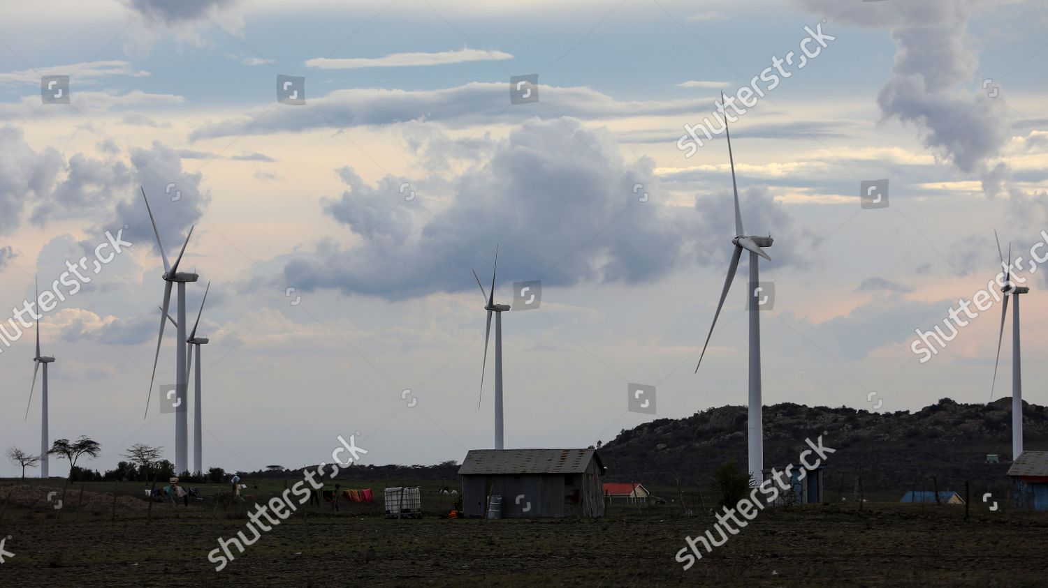 Wind Turbines Stand Kipeto Wind Power Editorial Stock Photo - Stock ...