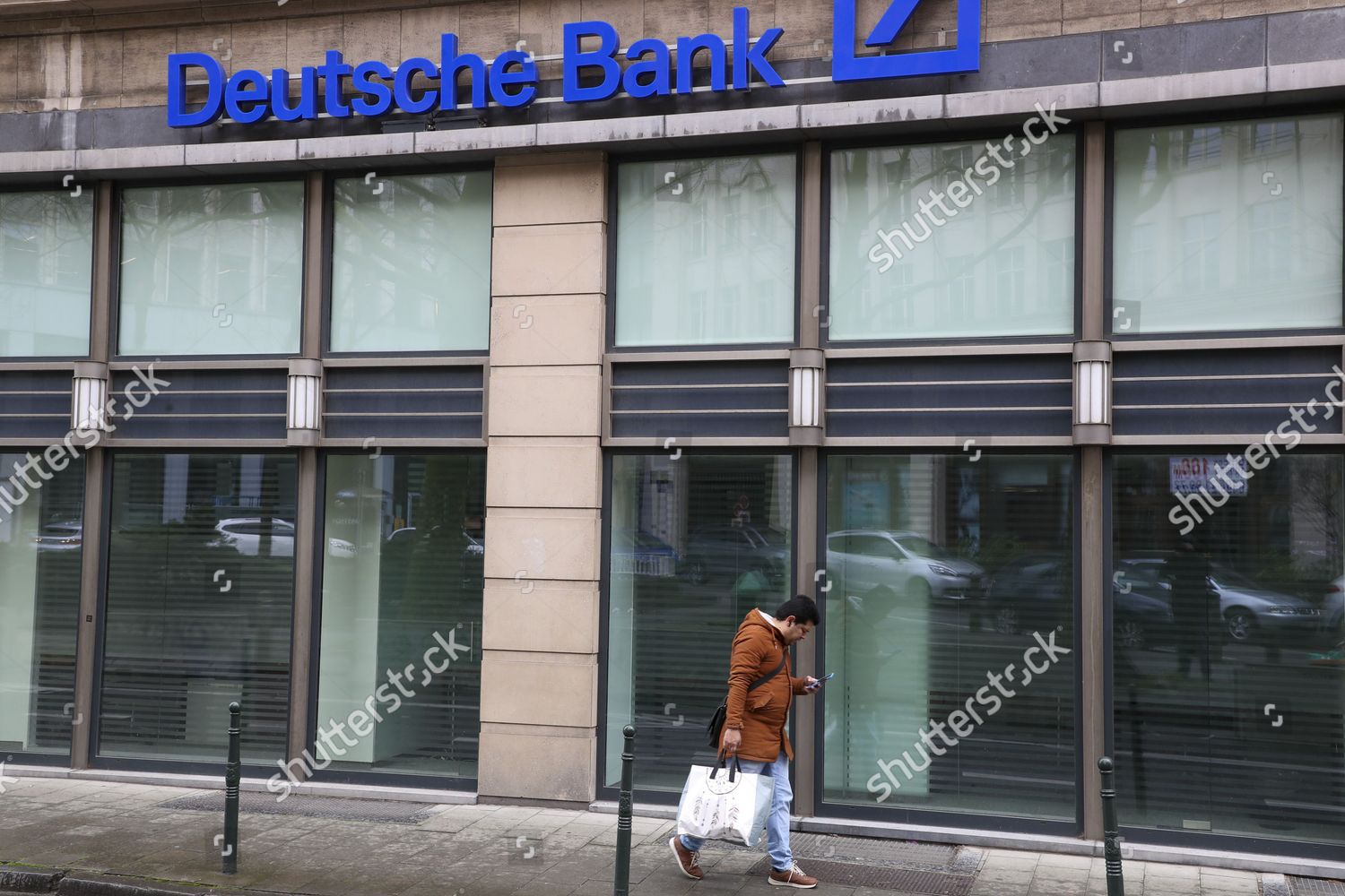 Illustration Shows Logo Deutsche Bank Brussels Editorial Stock Photo ...