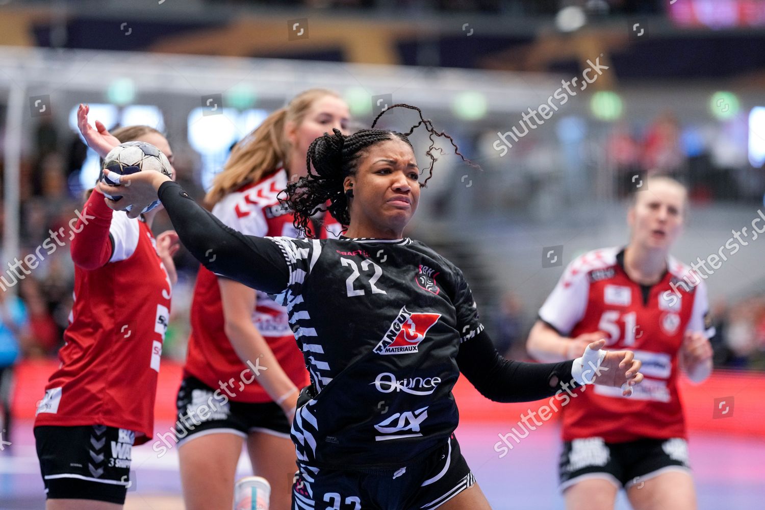 Pauletta Foppa Brest Bretagne Handball Action Editorial Stock Photo ...