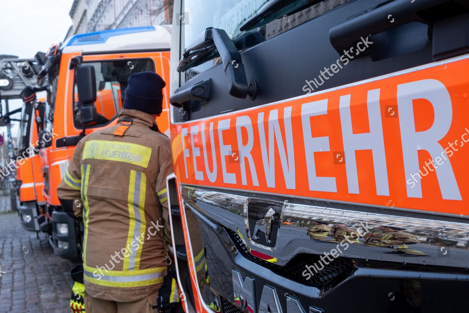 Fire Engines Berlin Fire Departmentfire Engines Editorial Stock Photo ...