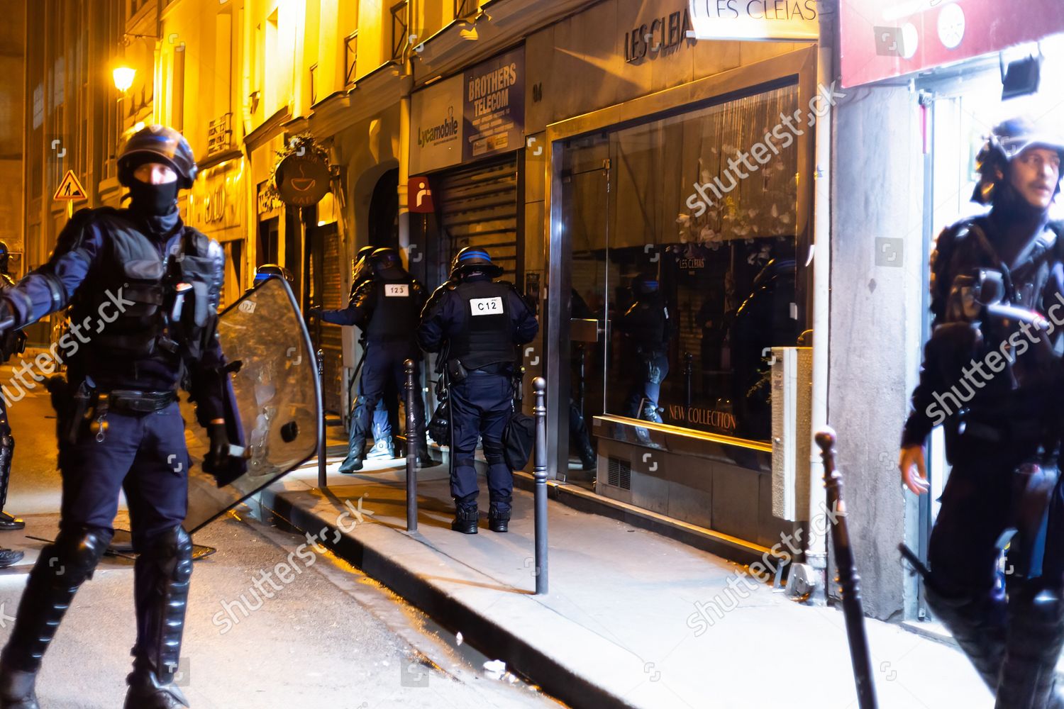 Police Officers Seen Arriving Place Where Editorial Stock Photo - Stock ...
