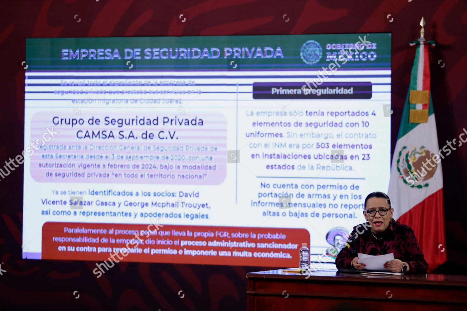 Secretary Security Citizen Protection Sspc Rosa Editorial Stock Photo ...