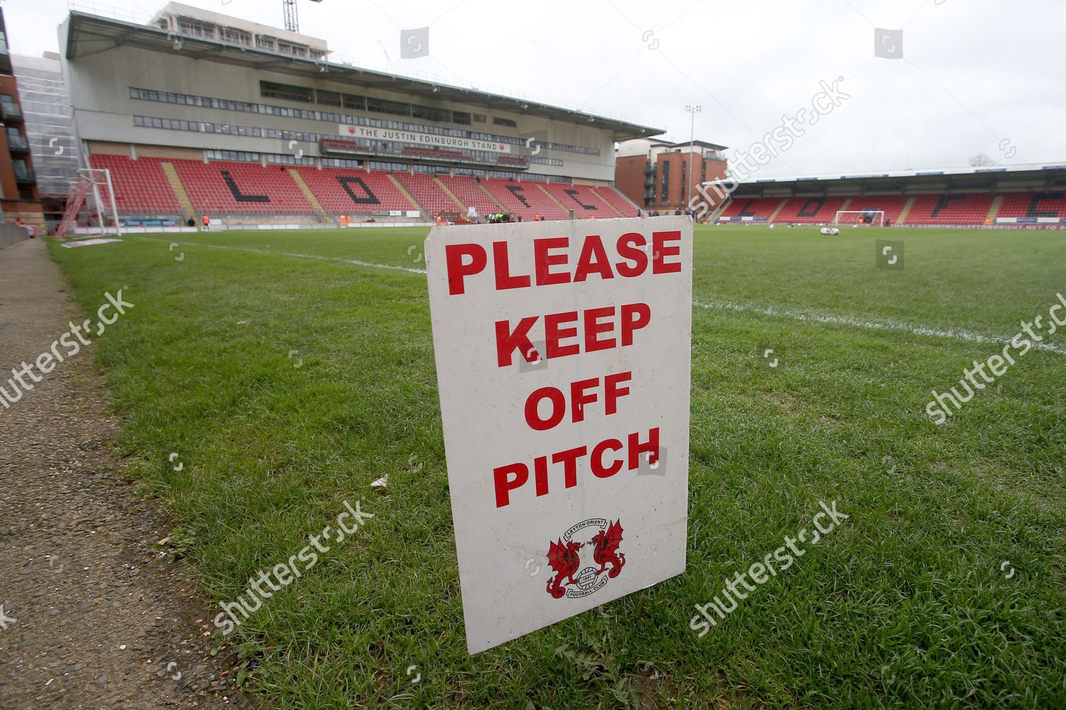 Please Keep Off Pitch Sign Ground Editorial Stock Photo - Stock Image ...