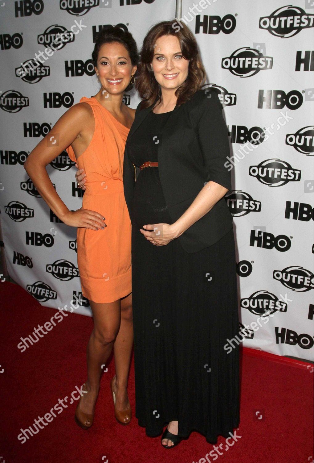 Angelique Cabral Emily Deschanel Editorial Stock Photo - Stock Image ...