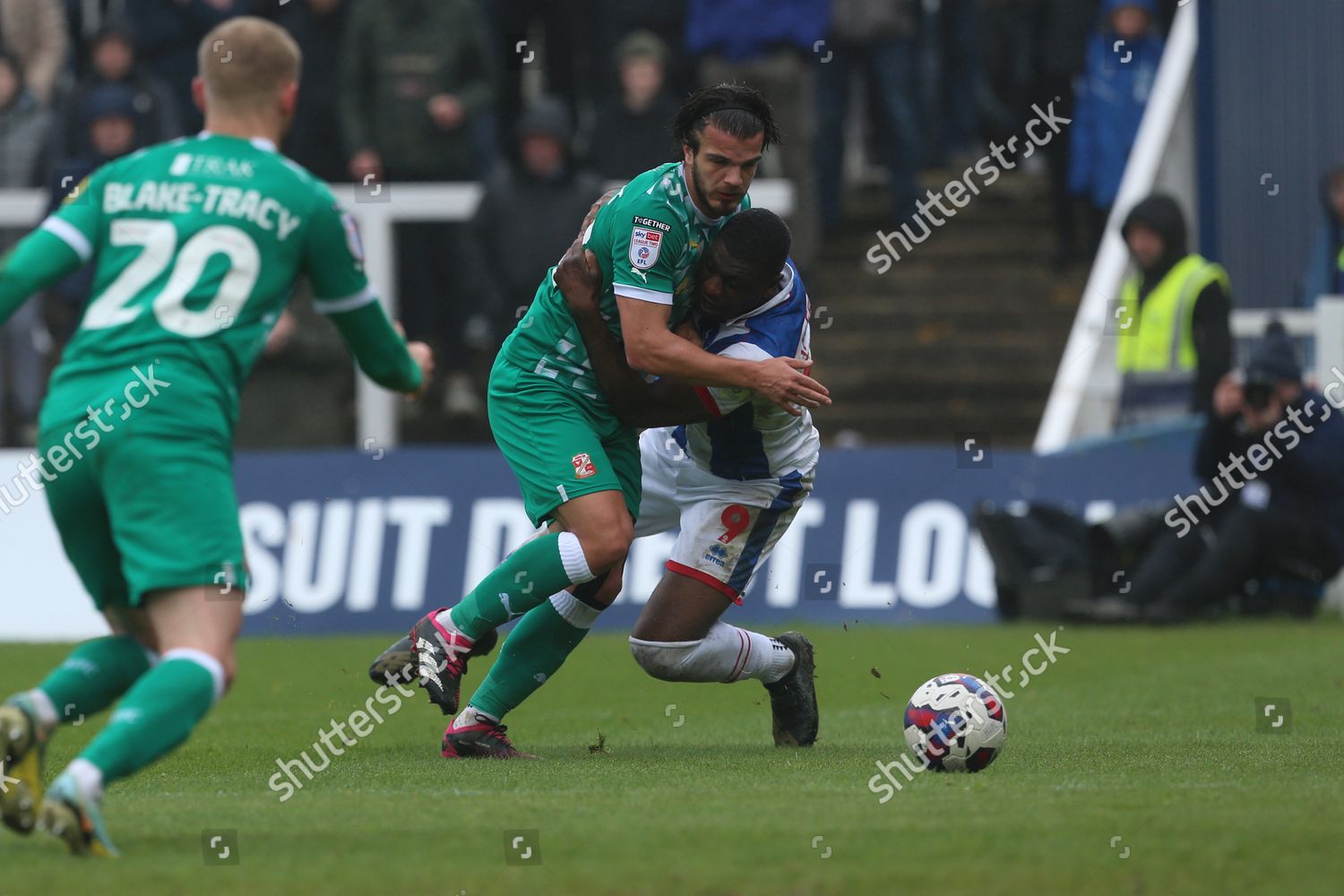 Swindon Towns Tom Brewitt Battles Hartlepool Editorial Stock Photo ...