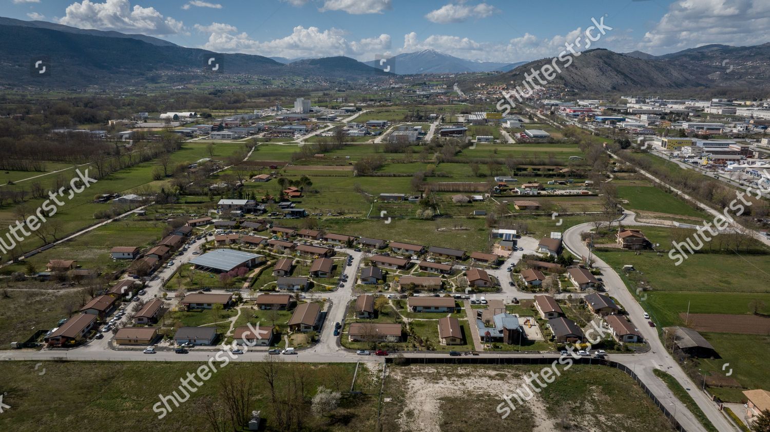 Drone View Map Temporary Housing Modules Editorial Stock Photo - Stock ...