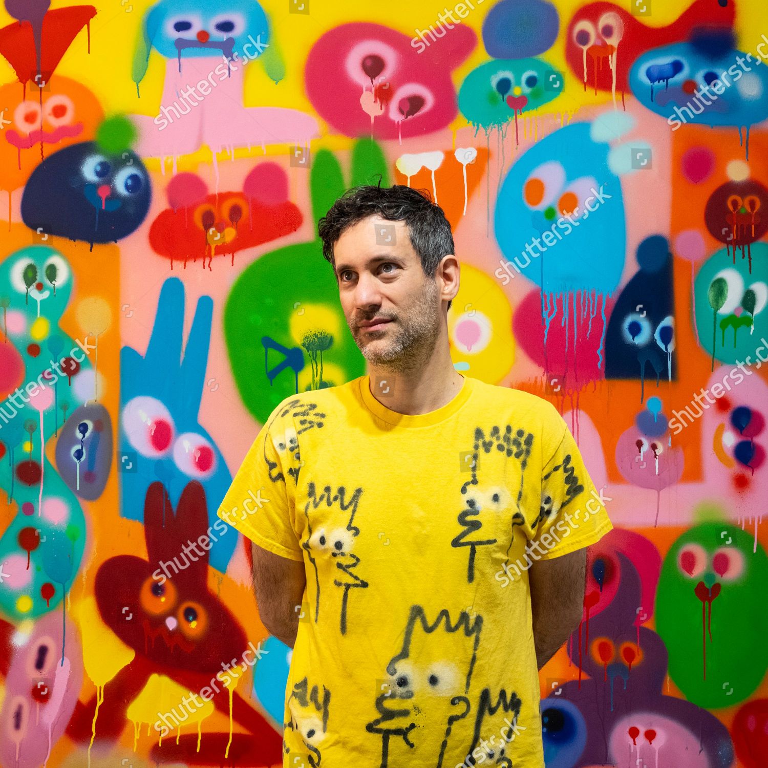 British Contemporary Artist Jon Burgerman Maze Editorial Stock Photo ...