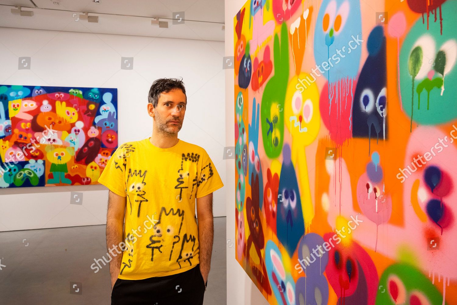 British Contemporary Artist Jon Burgerman R Editorial Stock Photo ...