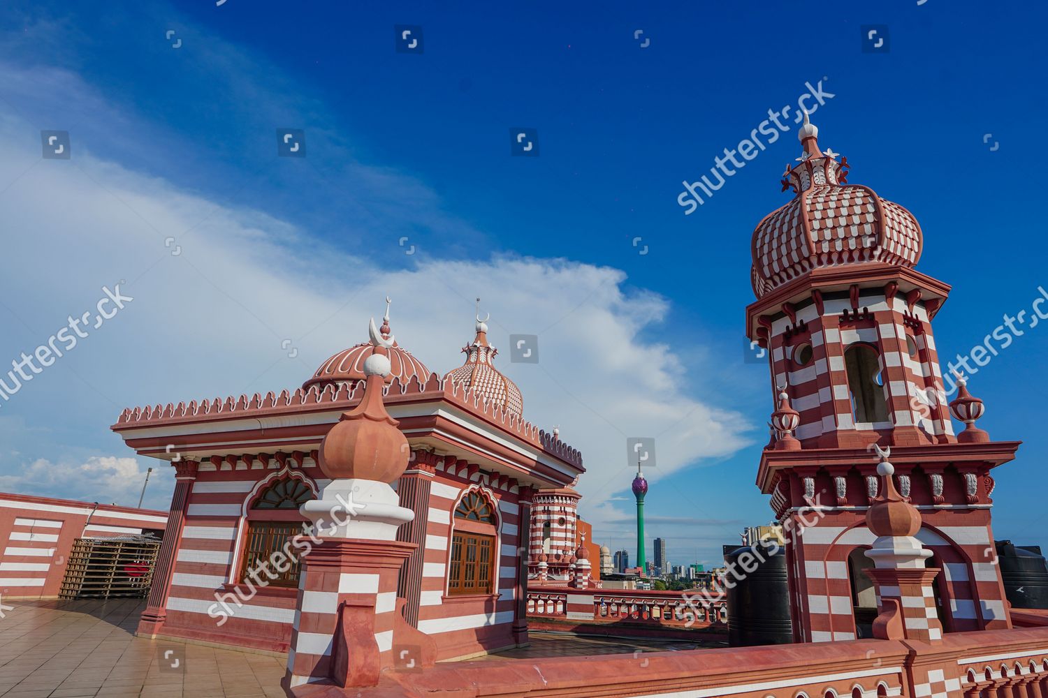 General View Red Mosque Colombo Sri Editorial Stock Photo - Stock Image ...