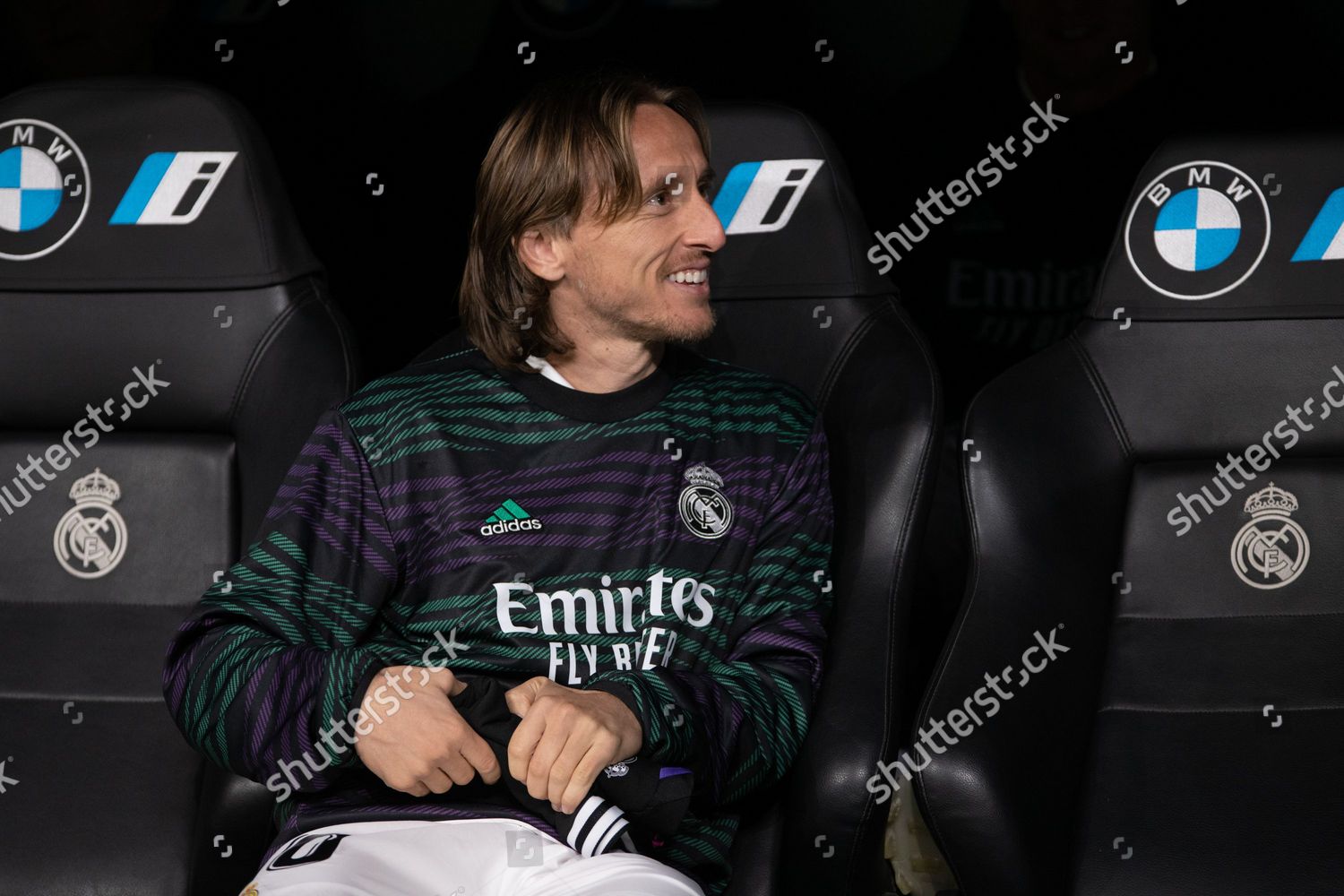 Luka Modric On Bench Santiago Bernabeu Editorial Stock Photo - Stock ...